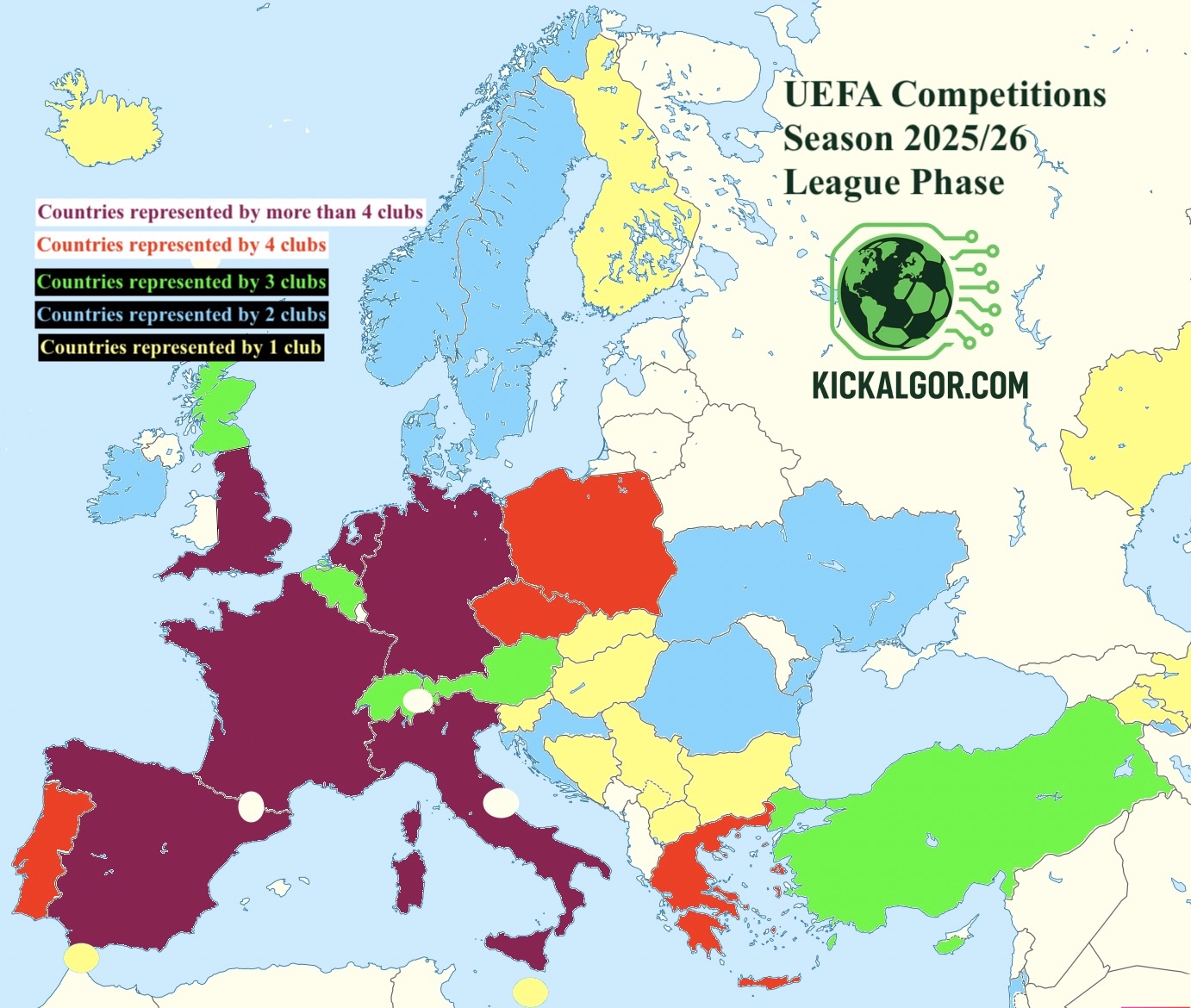 UEFA ELO Leagues & Clubs Ranking - September 2025